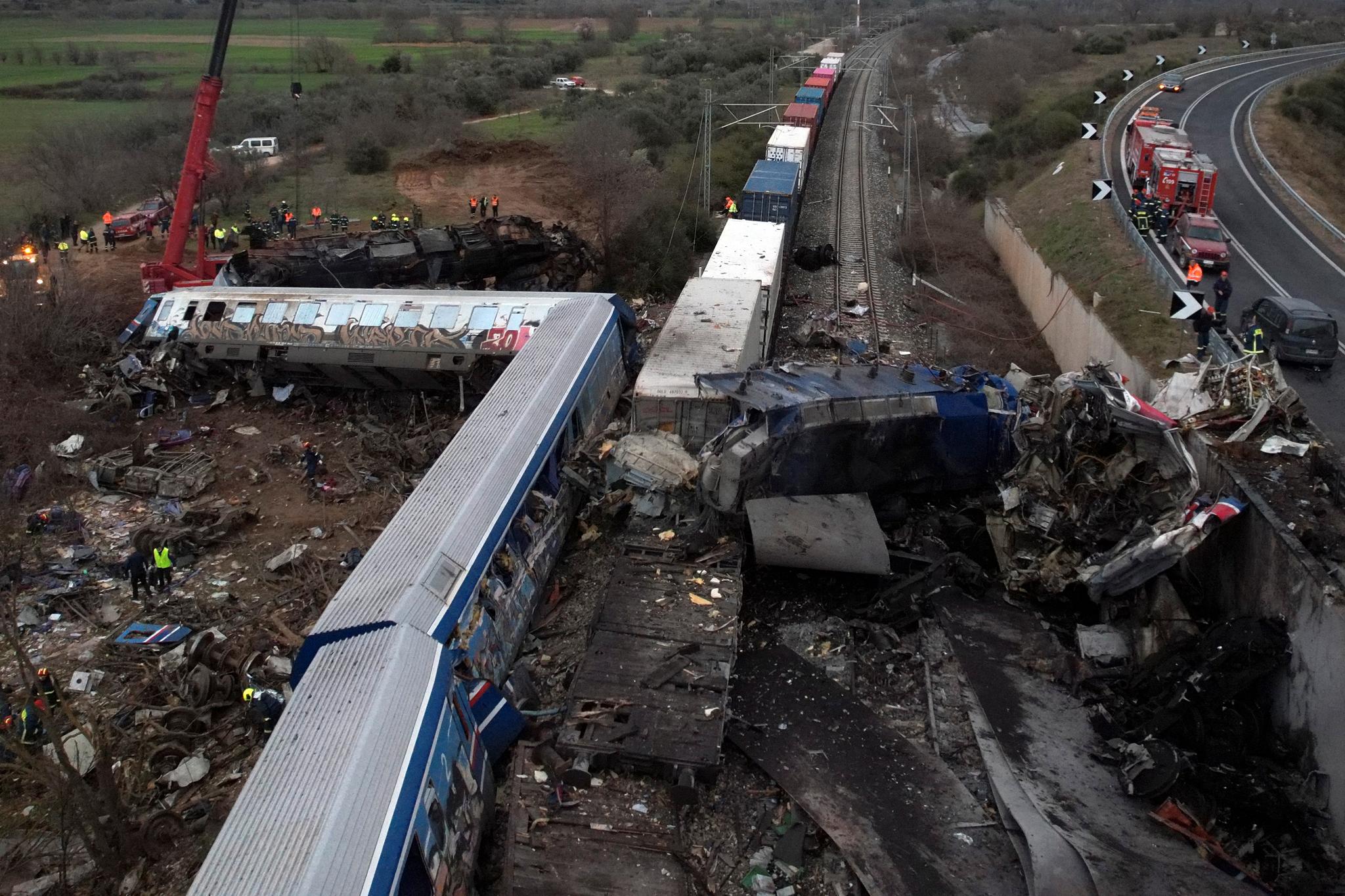 At least 36 people have died in a train accident in Greece At least 36 people have died in a train accident in Greece
