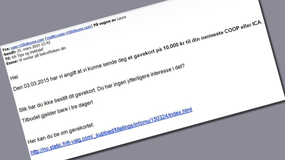 Coop advarer mot svindel Coop advarer mot svindel